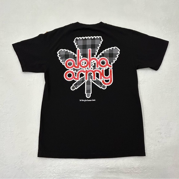 Aloha Army | Shirts | Aloha Army Hawaii Kanaka Maoli Plaid Crest Black ...
